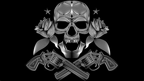Skull And Roses Wallpapers Wallpaper Cave