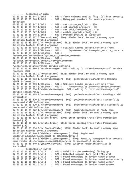 Logcat Home Fota Update Log Pdf System Software Computer Engineering