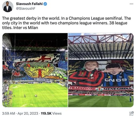 Riuh Netizen Sambut Derby Della Madonnina Tersaji Lagi Di Liga Champions