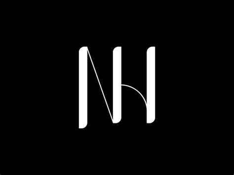 Um Fundo Preto Letras Brancas E Um Logotipo Branco A Letra N Nele Vetor Premium