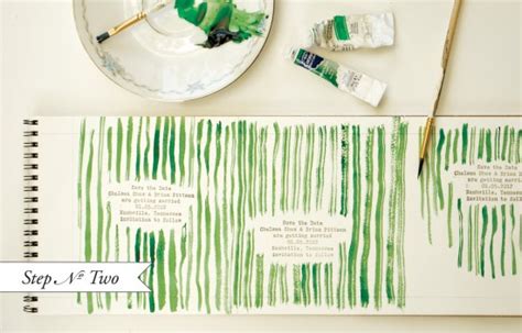 DIY Hand Painted Watercolor Rubber Stamp Save The Dates
