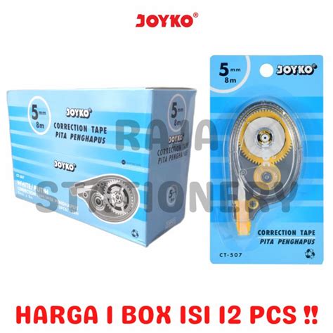 Jual Joyko Correction Tape 8m Tipex Kertas Joyko Tipx Ct 507 1 Box 12