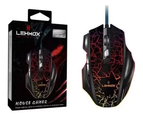 Ratón Preciso Para Juegos Con Cable Usb Led Rgb 3200 Dpi Color Negro