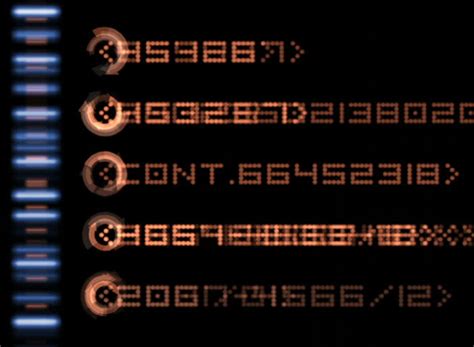 Readout Digital Screen Display Of Data Readout Loop Stock Footage Video