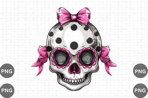 Halloween Skull Coquette Bow Clipart Graphic By Cut File Creative Fabrica