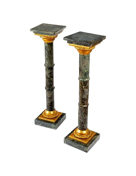 Acient Columns In Marble And Bronze Xixth Century