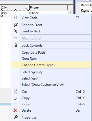 Changing Control Model