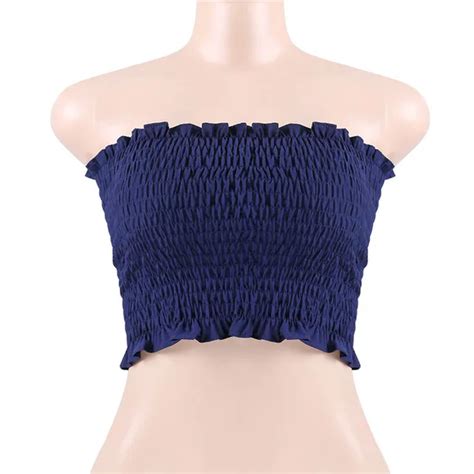 Buy 2018 New Fashion Ladies Sleeveless Strapless Tube