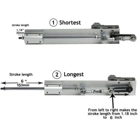 DC 24V 150MM 6 Stroke 120RPM Reciprocating Motor Linear Actuator