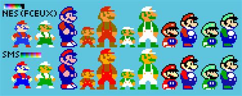 Nes Sprites With The Sms Color Palette By Sonicf64 On Deviantart