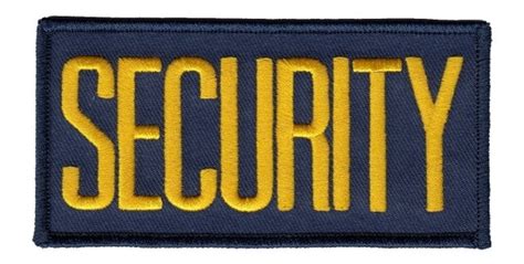 Security Chest Patch 4x2 Gold Navy Harriman Army Navy