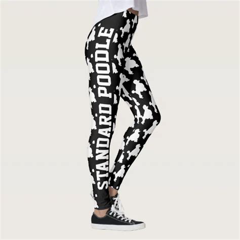 Poodle Personalize Leggings Zazzle