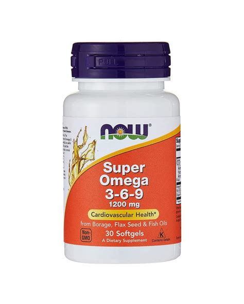 Now Super Omega 3 6 9 Softgel 30s Zozopharmacy