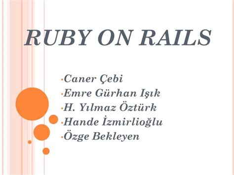 ppt ruby on rails powerpoint presentation free download id 6313312
