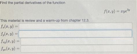 [answered] Find The Partial Derivatives Of The Function F X Y Kunduz
