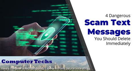 Dangerous Scam Text Messages You Should Delete Immediately Computer Techs