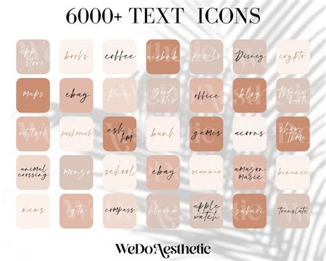 Minimal Nude App Icons Natural Icons App Covers Etsy