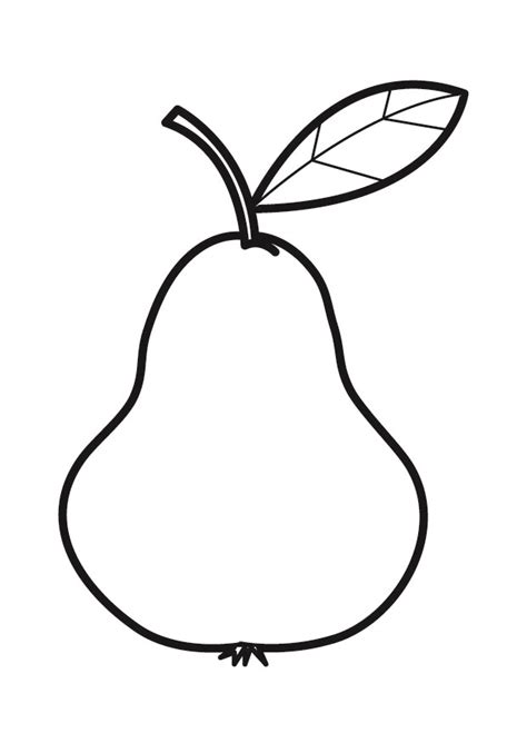 Pear Cartoon Black And White ClipArt Best