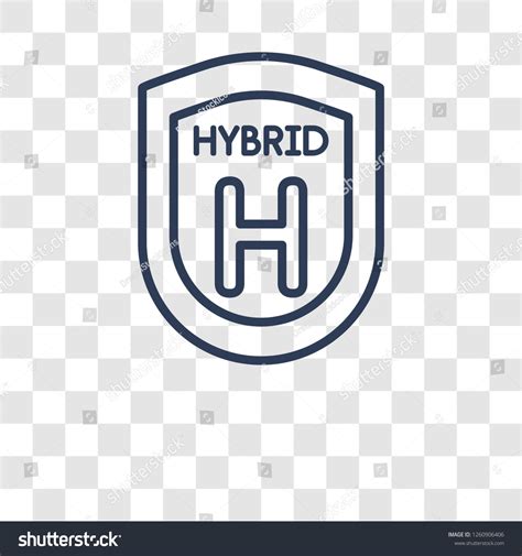 Hybrid App Icon Trendy Hybrid App Stock Vector Royalty Free 1260906406 Shutterstock