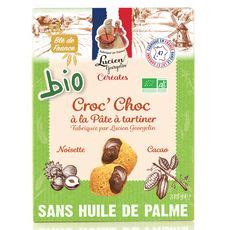 LUCIEN GEORGELIN Croc choc céréales bio fourrées à la pâte à tartiner