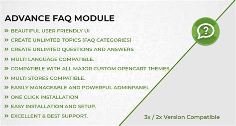 OpenCart Advance FAQ Module