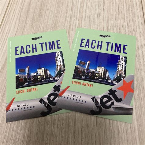 ジェットスター×大滝詠一「each Time」コラボステッカー 2枚 By メルカリ