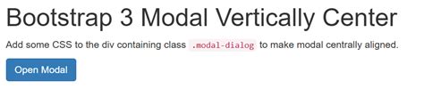 Bootstrap Modal Center Vertically And Horizontally