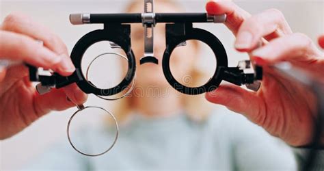 Trial Frame Eyecare And Glasses For Eye Test Clinic And Exam For