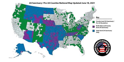 Report 61 Of Us Counties Are Protected As 2nd Amendment Sanctuaries Headline Usa