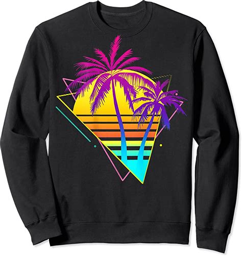 Best On Back Retro 80s 90s Vaporwave Tropical Sunset Palm Trees T