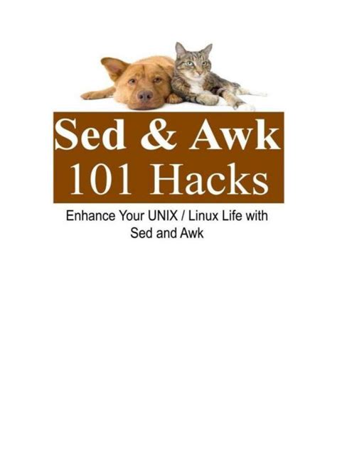 Sed And Awk 101 Hacks 中文版 Pdf