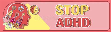 Conceptuele Ondertiteling Stop Adhd Woord Geschreven Over Hun Campagne Tegen Geweld Jegens