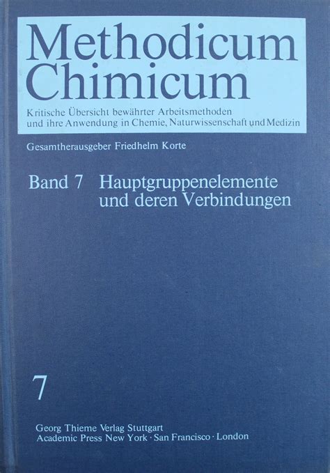 Methodicum Chimicum Band 7 W Opisie Książka W Empik
