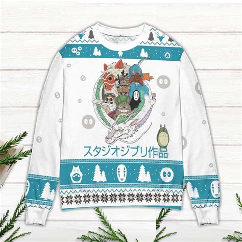 Spirited Away Kaonashi Mask Christmas Sweater Nouvette