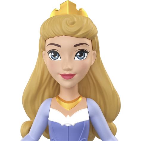 Mattel Disney Princess Aurora Posable Small Doll In Shiny Outfit With
