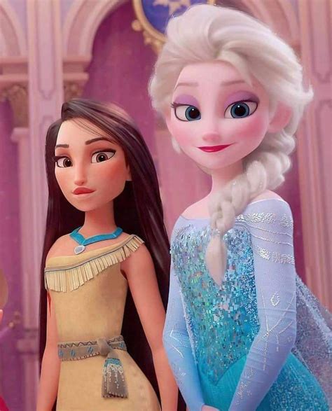 Pocahontas And Elsa By Aliciamartin851 On Deviantart