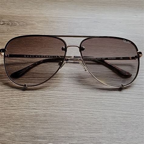 Quay Australia Accessories Quay Gold Aviator High Key Rimless