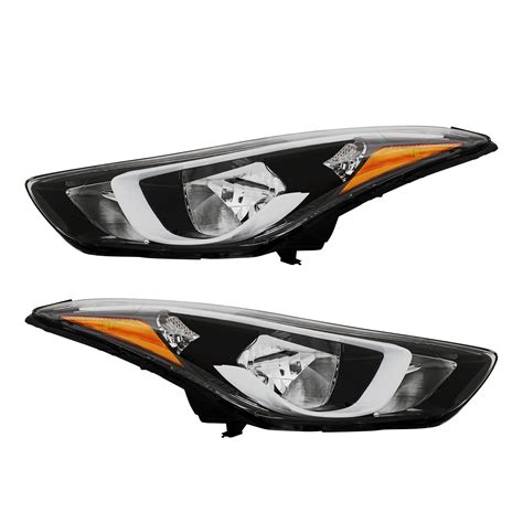 Hougeet Pair Of Headlights Fit For 2014 2016 Hyundai Elantra Sedan