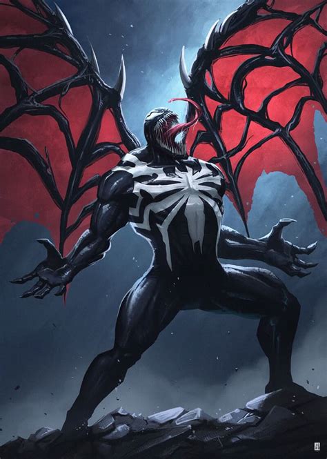 Artstation Venom Ps5 Spider Man Jackson Caspersz Marvel Art
