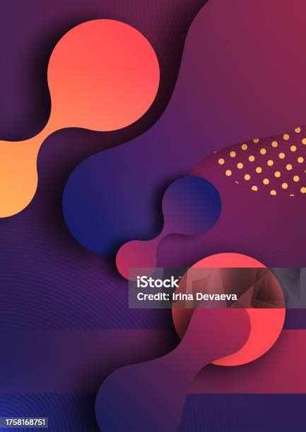 Latar Belakang Geometris Trendi Cairan Cair Hamparan Cocok Untuk