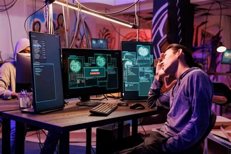 Hacker Falhou Em Passar Pelo Sistema De Segurança Foto Grátis