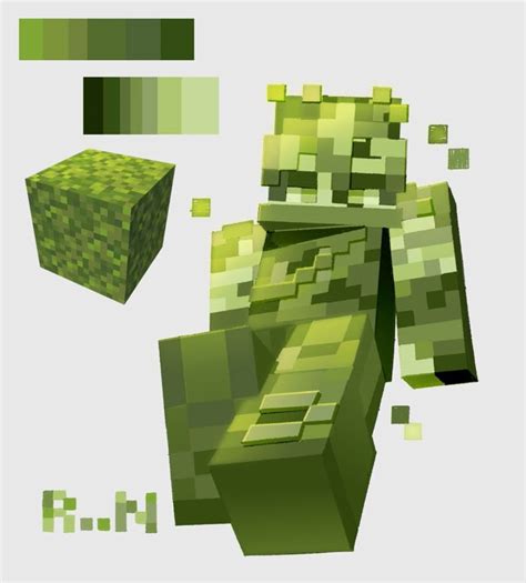 Minecraft Moss Palette в 2025 г Чертежи Minecraft Поделки Minecraft