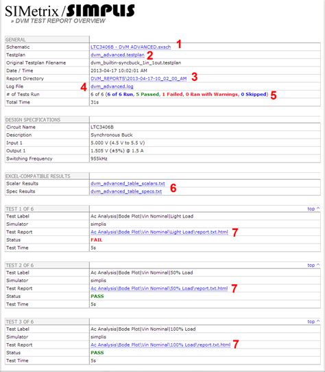 Viewing The Output Report
