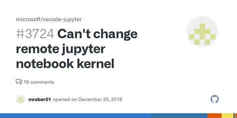 Can T Change Remote Jupyter Notebook Kernel Issue Microsoft Vscode Jupyter GitHub