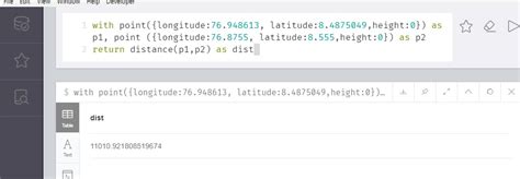 Cypher In What Unit Does The Distance Function Return I E Meters
