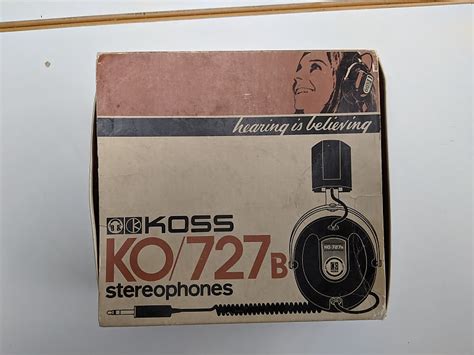 Koss Ko 727b Stereophones Box Only 1970s Reverb