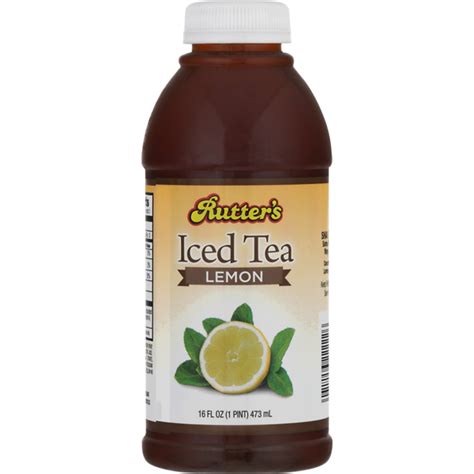 Rutters Iced Tea Lemon Bottle 16 Fl Oz Instacart