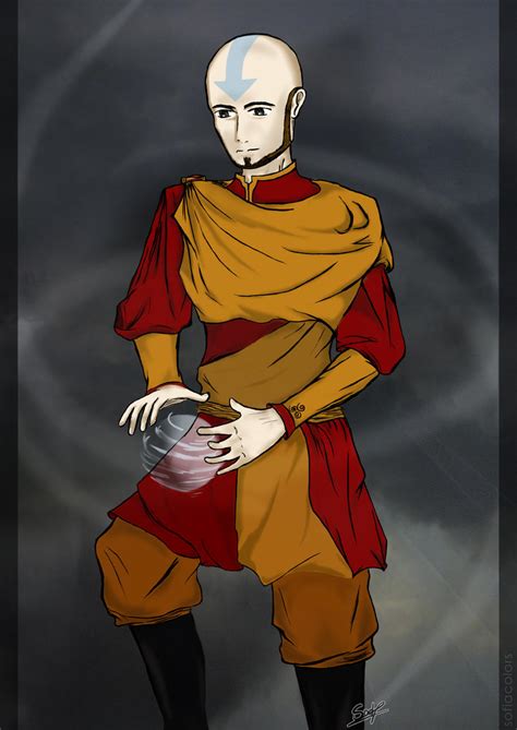 Adult Aang By SofiaColors On DeviantArt