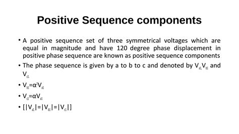 Synthesis Of Unsymmetrical Phasors From Their Symmetrical Components Ppt