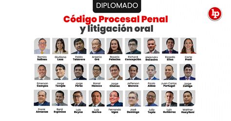 Diplomado Código Procesal Penal Y Litigación Oral Inicio 7 De Junio